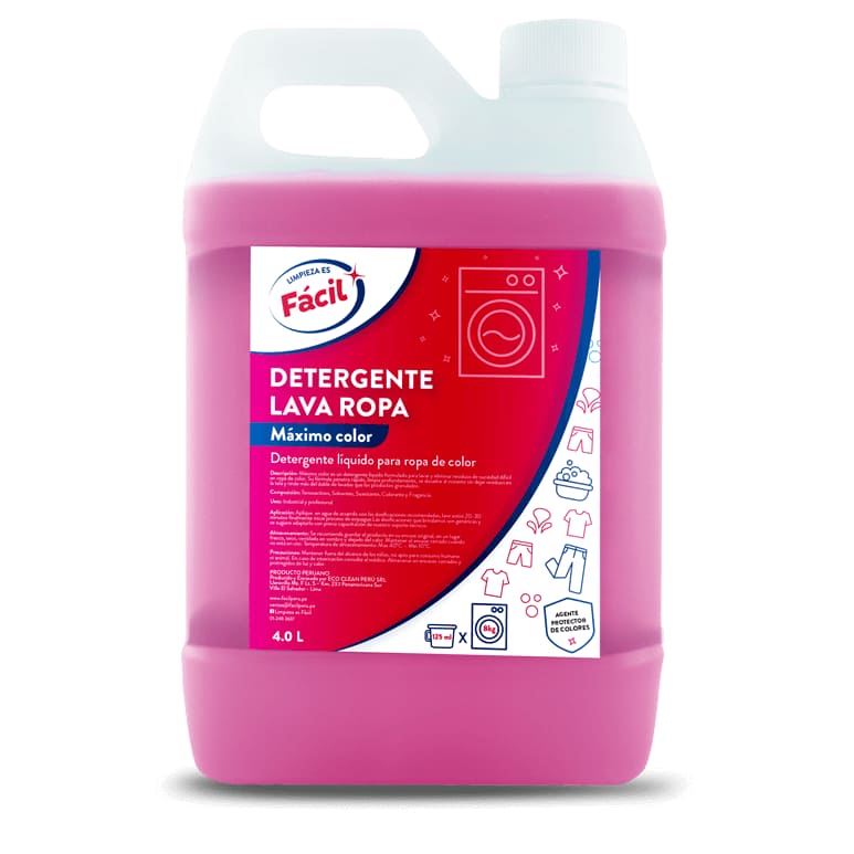 Detergente Máximo Color Galón - Fácil | Uno Más Uno